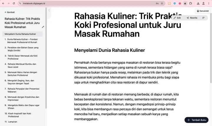 InstaBook - From Thought to Book in Seconds